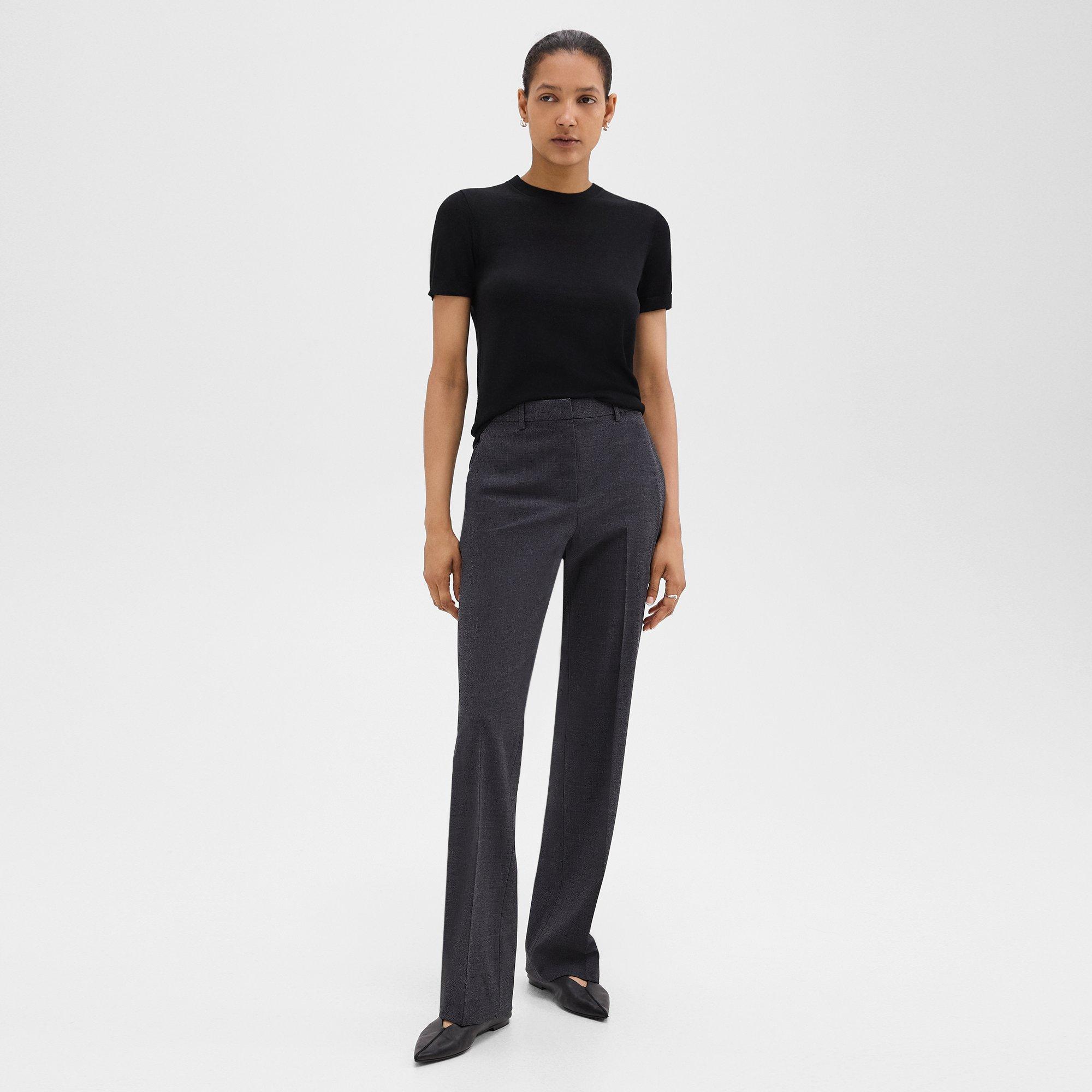 THEORY Flared Good Wool Pant